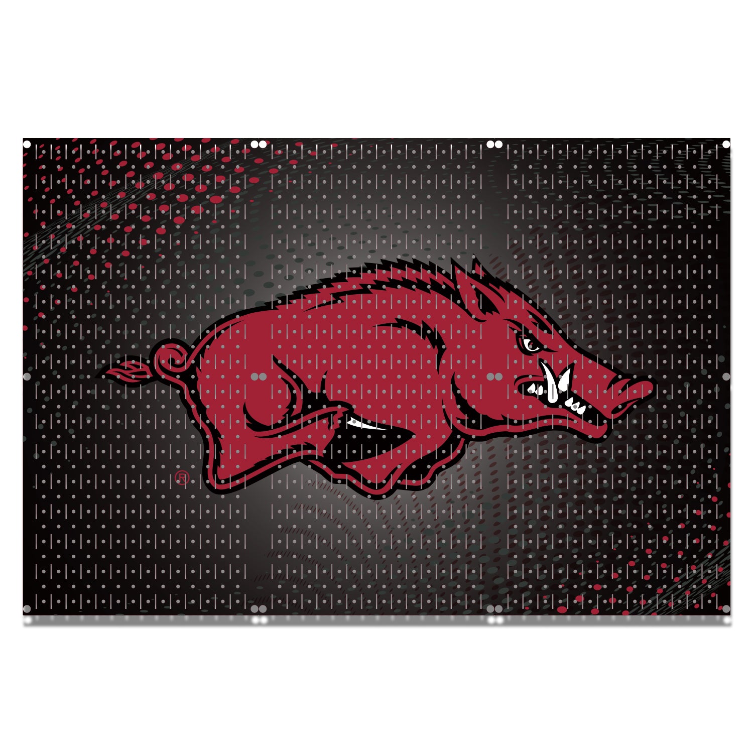 Arkansas Razorbacks (3 Panels) | 48" x 32" | Printed Pegboards | Collegiate