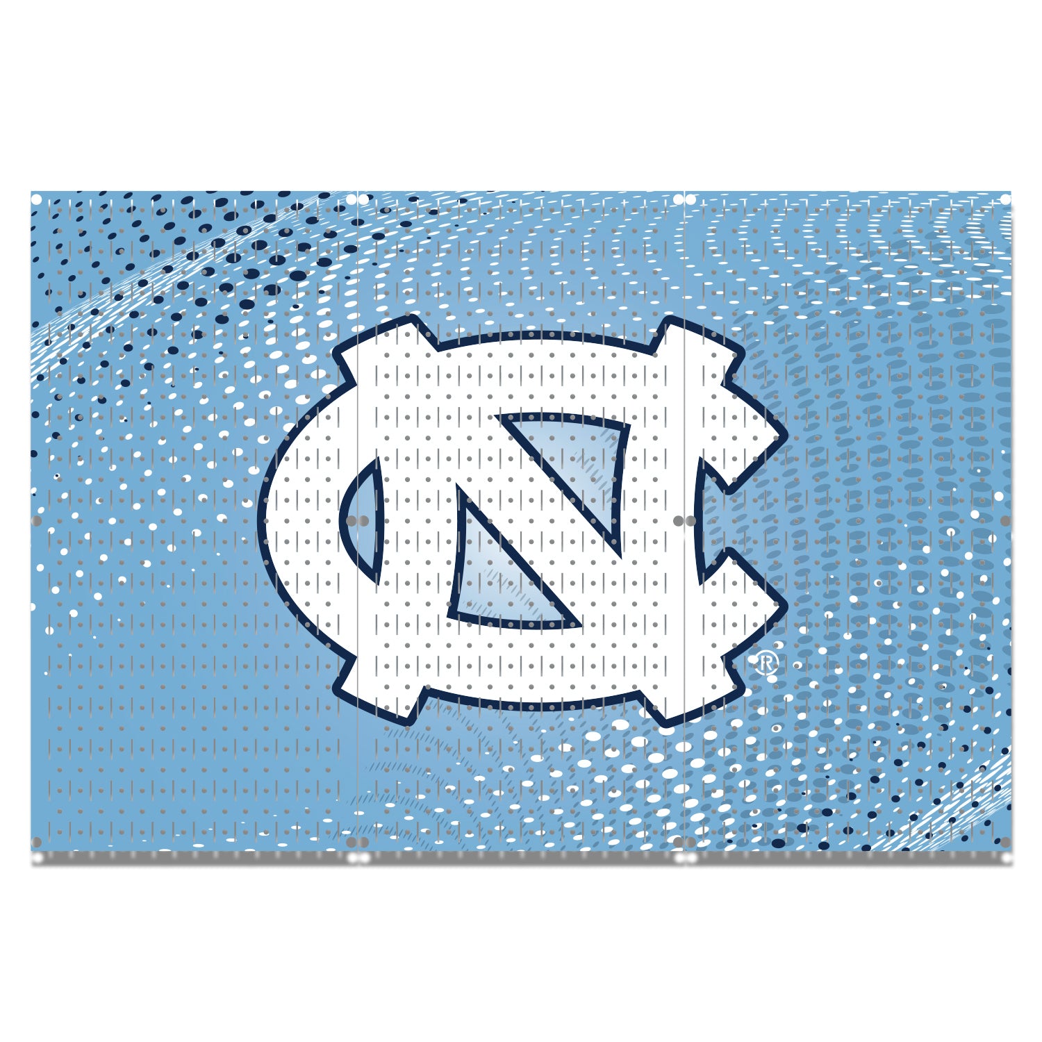 UNC Tar Heels (3 Panels) | 48" x 32" | Printed Pegboards | Collegiate