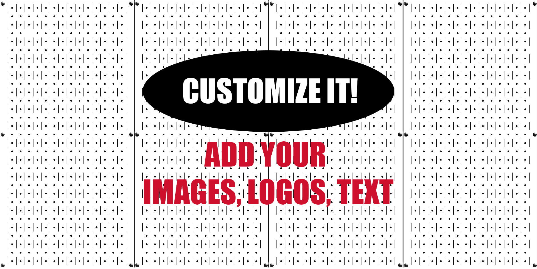 (4) Panels Customizable Stock Designs