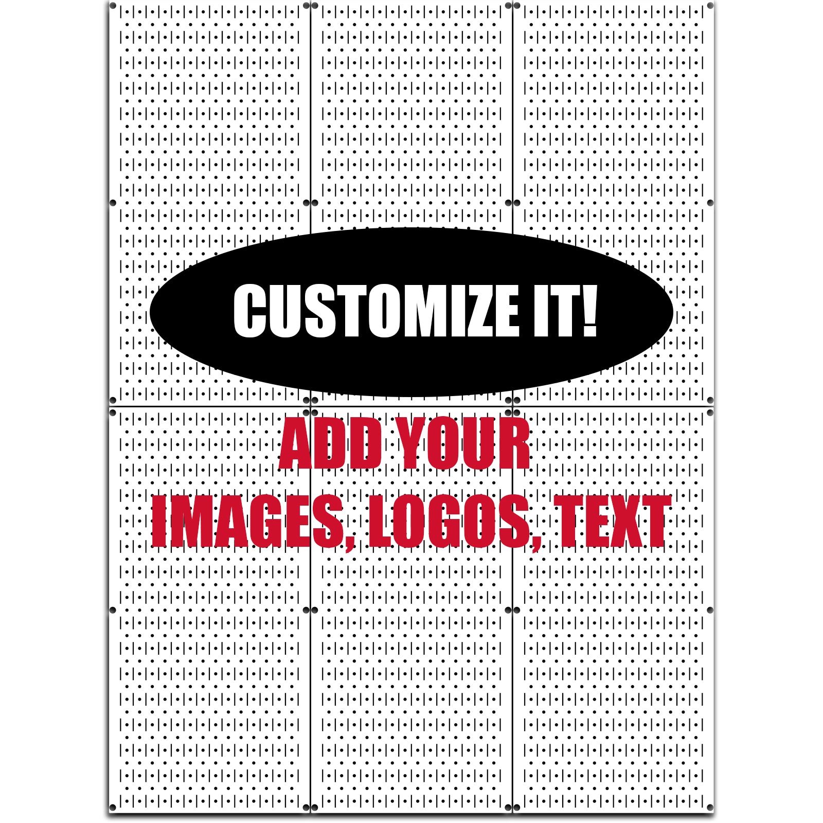 AWC6S - Custom Wall Control Panel 6 Panels 3 on 3 stack | 48" x 64 ...