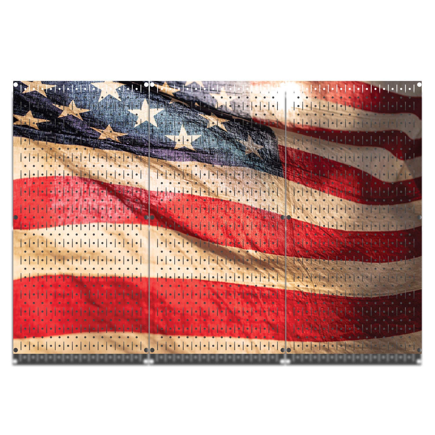 HWC13035 - American Waving Flag (3 Panels) | 48" x 32" (tall) | Printed ...