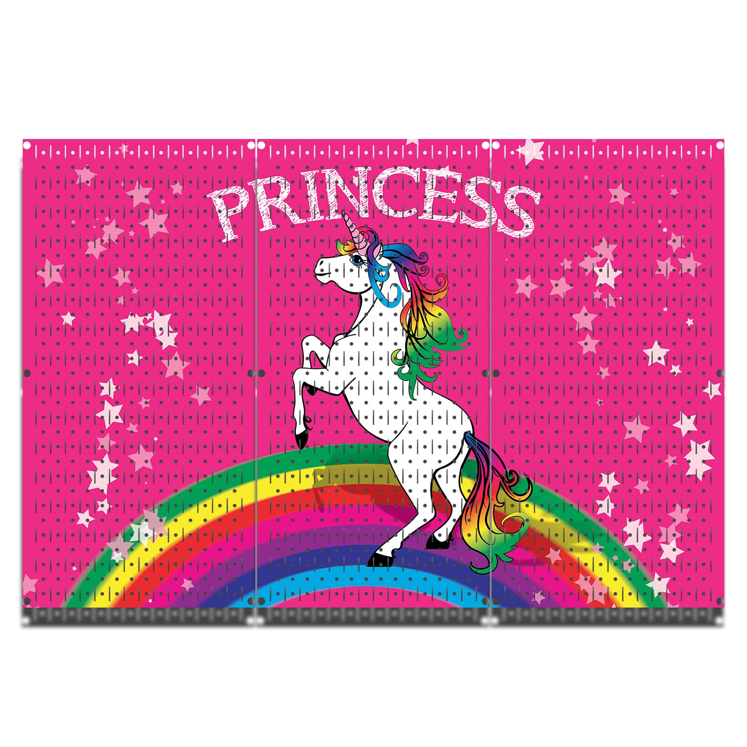 HWC13059 - Princess Unicorn (3 Panels) | 48" x 32" (tall)| Printed Wall ...