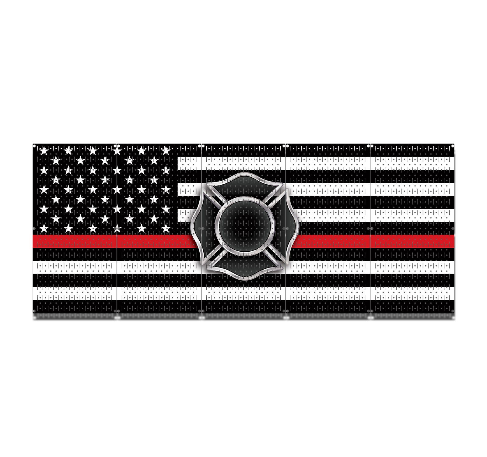 HWC15037 - Red Line (Firefighter) (5 Panels) | 80" x 32" (tall ...
