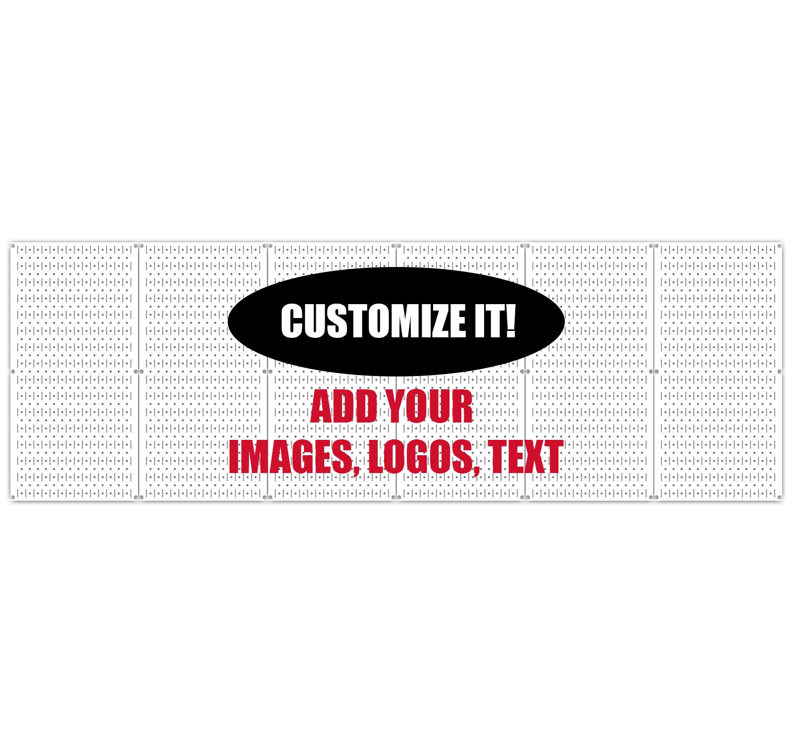 AWC6 - Custom Wall Control Panel (6) Panels Vertical | 96" x 32" (tall